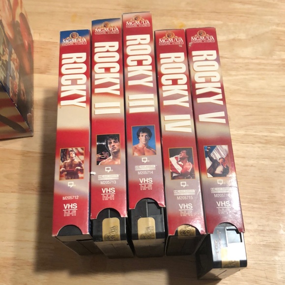 Other | Opened Series Of Vhs Rocky 2th Anniversary Set | Poshmark